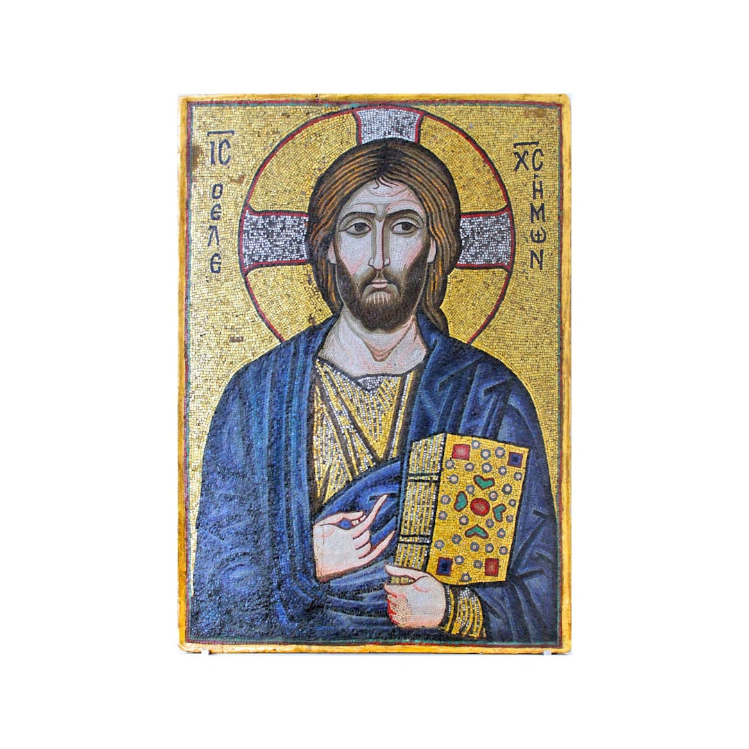 Jesus Christ the Merciful Byzantine Mosaic Rome Poster Art Print - Etsy