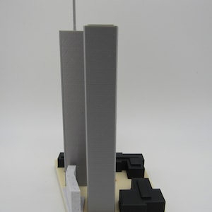 Original WTC World Trade Center Twin Towers New York City NY 6" 1:3500 ...