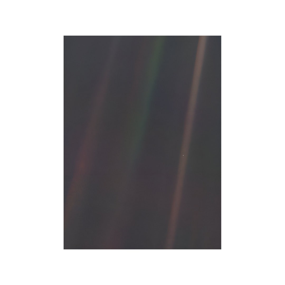 Pale Blue Dot Earth From the Outer Solar System Planet Photo Poster ...