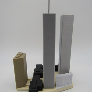 Original WTC World Trade Center Twin Towers New York City NY 6" 1:3500 ...