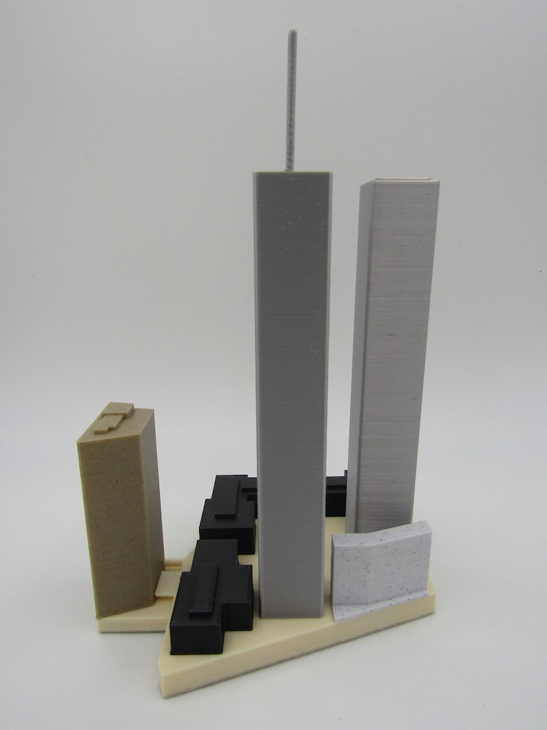 Original WTC World Trade Center Twin Towers New York City NY 6" 1:3500 ...