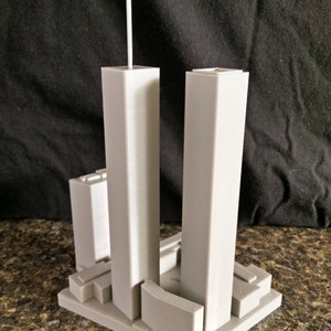 Original WTC World Trade Center Twin Towers New York City NY 6" 1:3500 ...