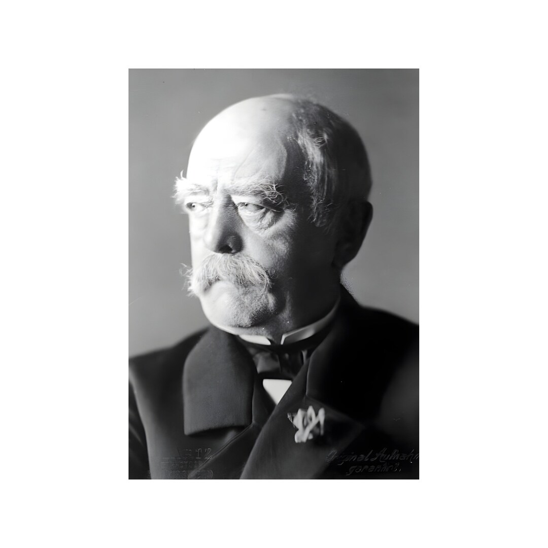 Otto Von Bismarck Germany Portrait Photo Art Poster Print - Etsy