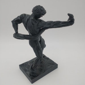 Athlete Wrestling a Python 3D Print Sculpture Statue Figure Figurine ...