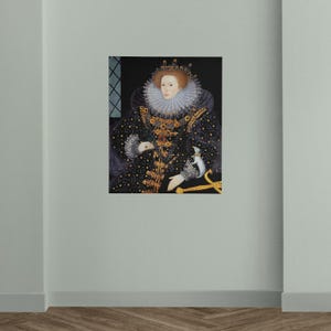 Queen Elizabeth I Great Britain Ermine Portrait Painting Poster Print ...
