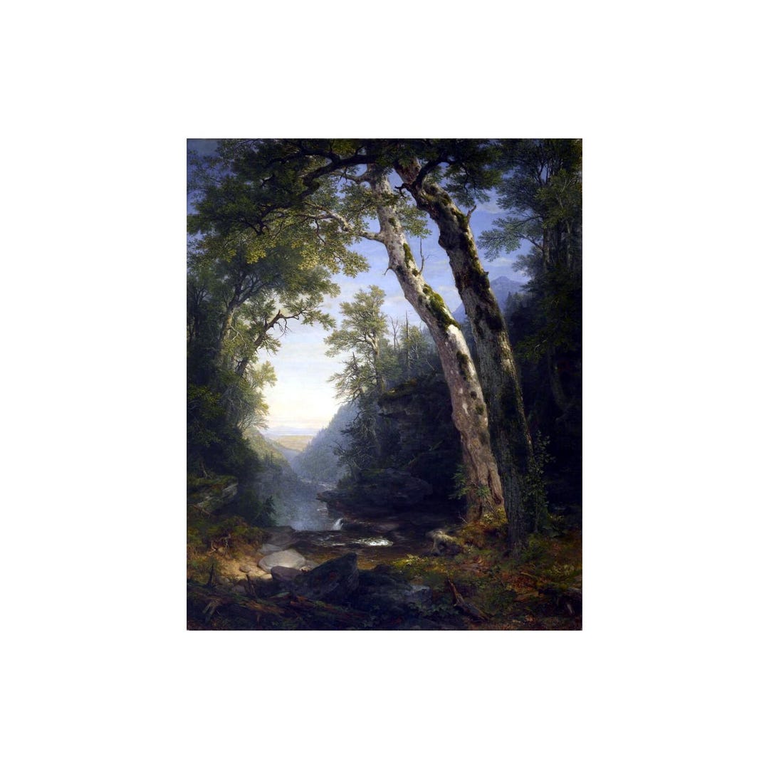 The Catskills Asher Brown Durand Mountains Creek Trees Painting Poster ...