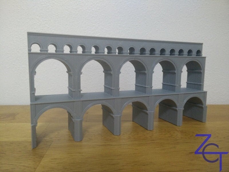 Roman Aqueduct Bridge Pont Du Gard France Architectural Model - Etsy
