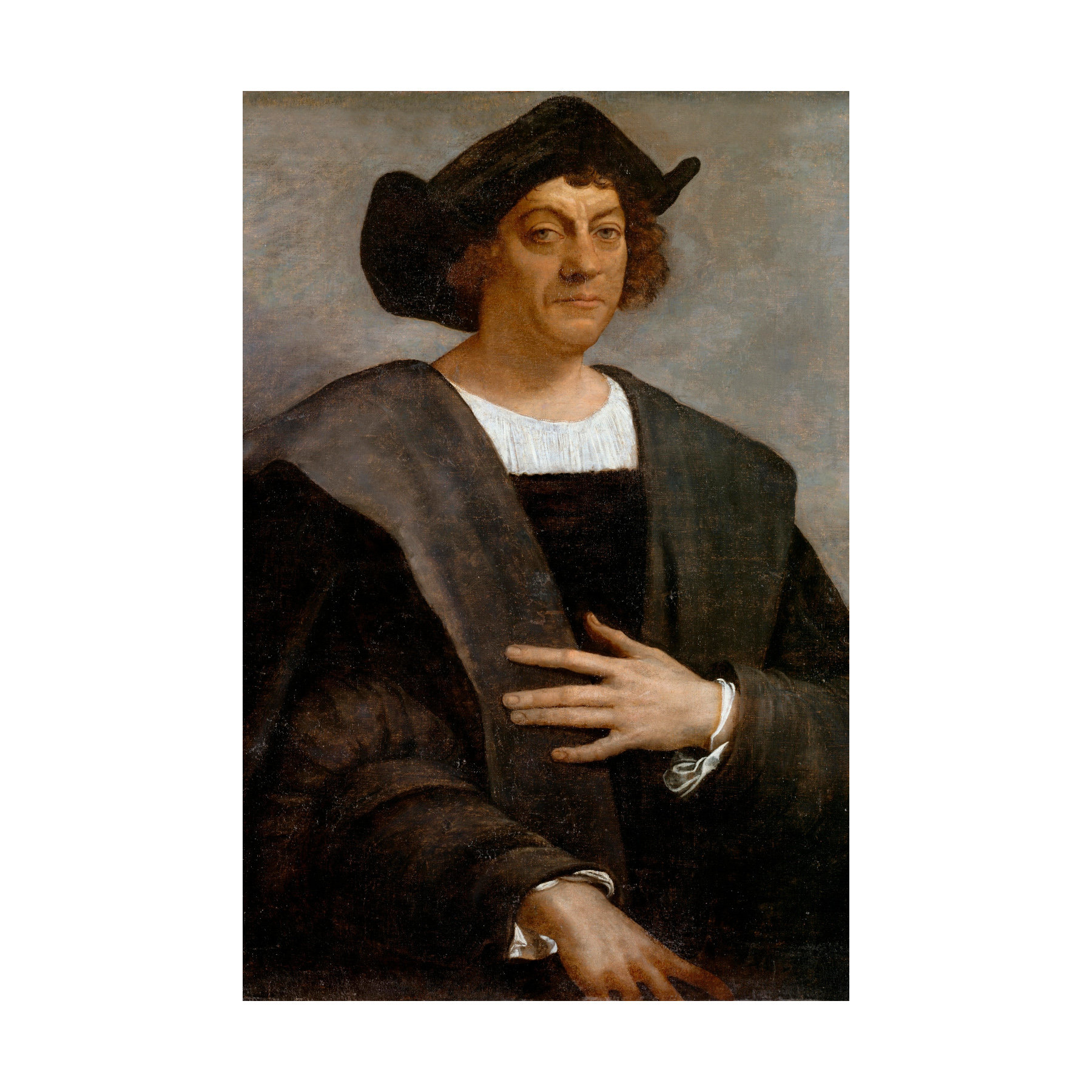 Christopher Columbus by Sebastiano Del Piombo 1519 Art Painting Print ...