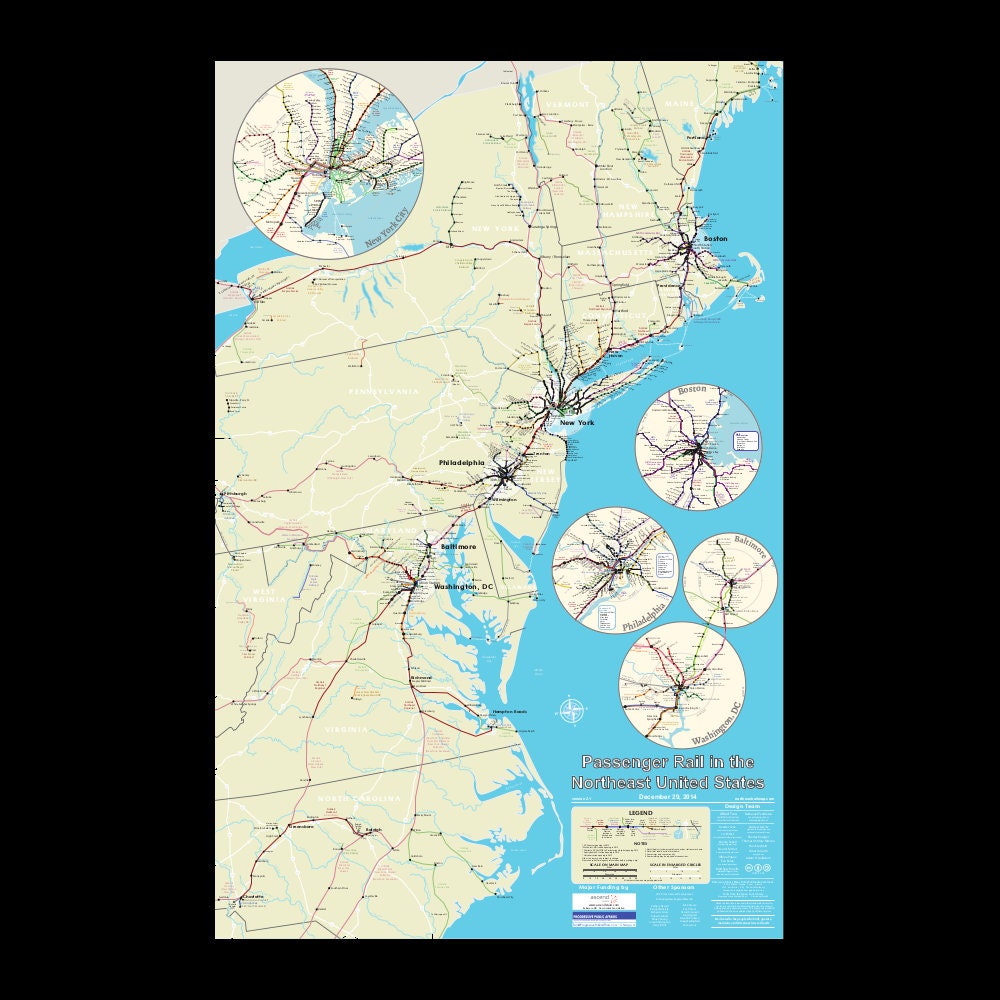 Rail Lines Map Of Us