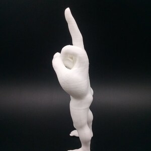 Middle Finger Figure With Legs Person Character 3D Printed Sculpture ...