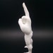 Middle Finger Figure With Legs Person Character 3D Printed Sculpture ...