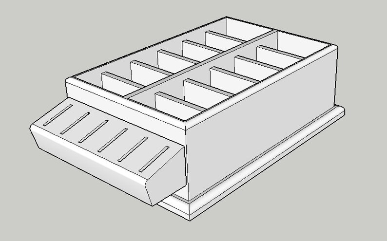 USB Thumb Flash Drive Microsd Card Holder Rack Organizer 3D Printed ...