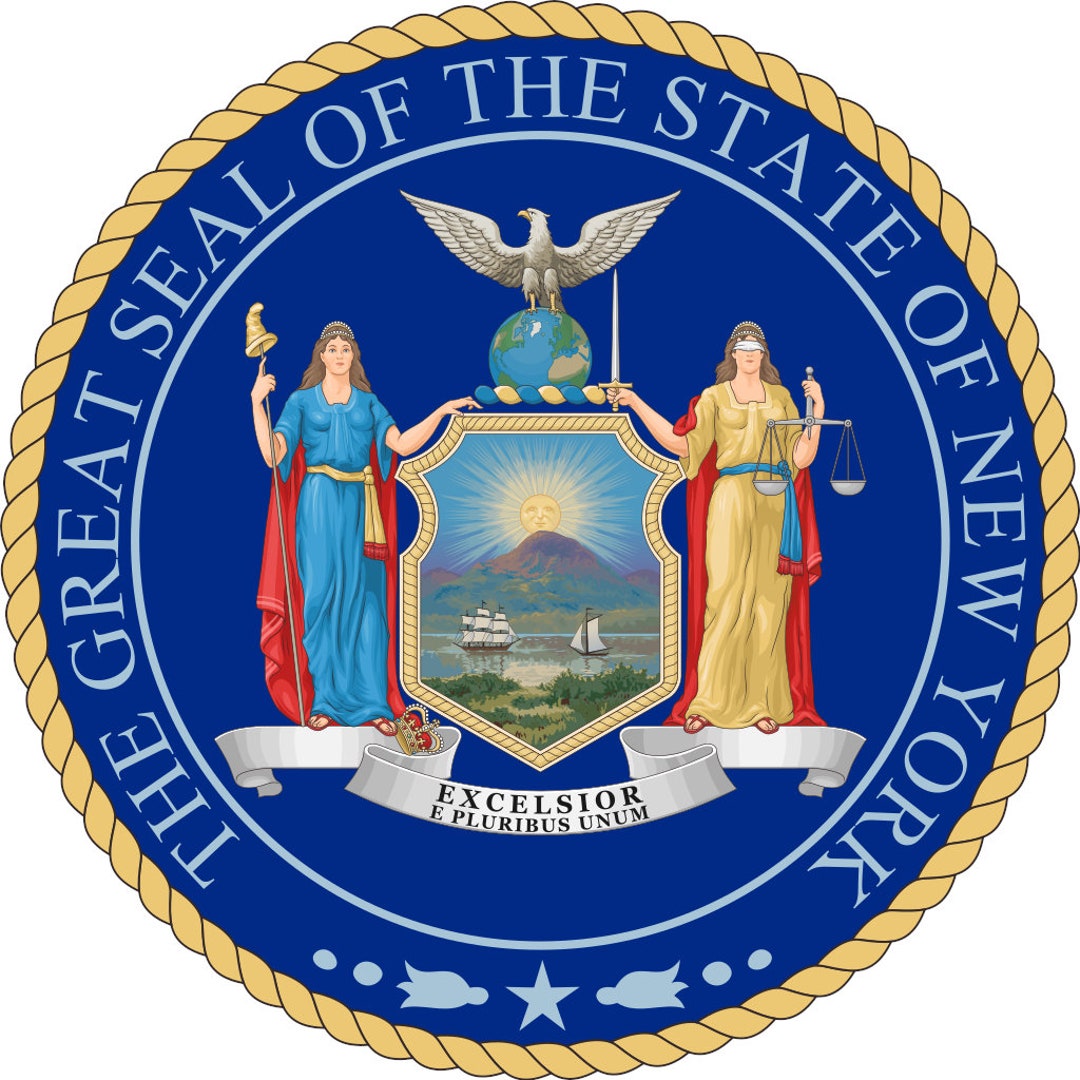 Seal of the State of New York United States Seals Poster Art Print - Etsy