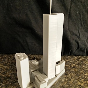 Original WTC World Trade Center Twin Towers New York City NY 6" 1:3500 ...