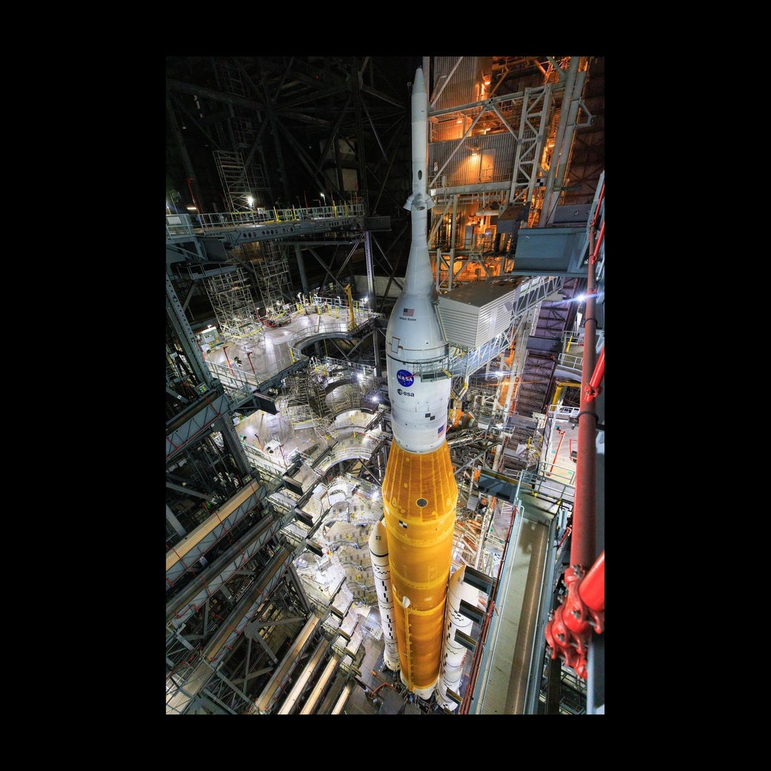 Artemis I From Above SLS Roll Out VAB Rocket Facility Photo Poster Art ...