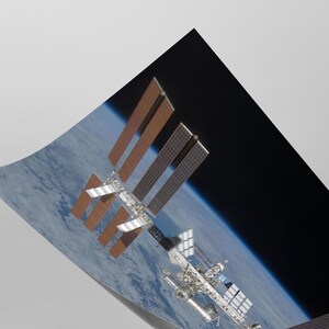 International Space Station ISS Earth Space Photo Poster Art Print - Etsy