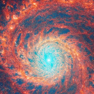 Whirlpool Galaxy M51 MIRI Nircam James Webb Space Telescope Photo ...