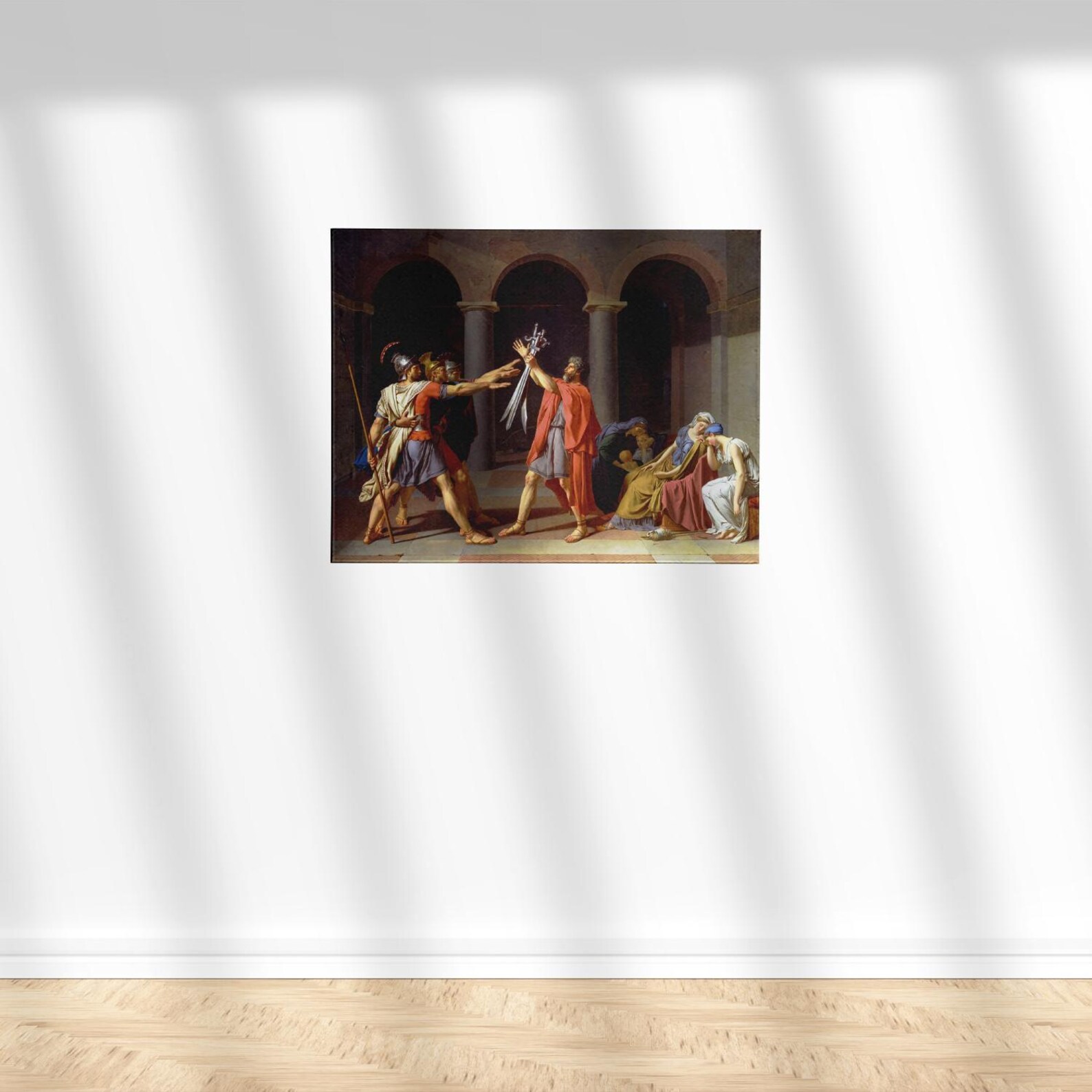 Oath of the Horatii Jacques-louis David Soldiers Swords Painting Poster ...