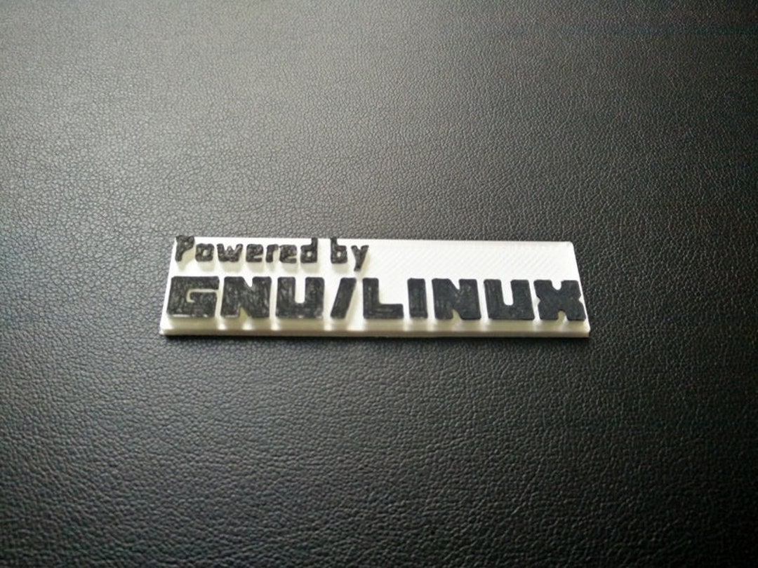 Case Badge for GNU / Linux Sticker Decal 3D Printed Self Adhesive ...