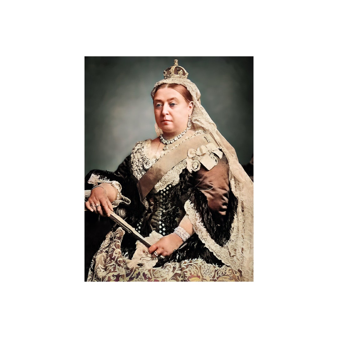 Queen Victoria Great Britain Colorized Portrait Photo Poster Art Print ...