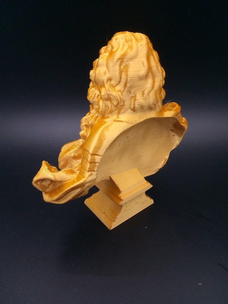 Louis XIV France Sun King 3D Printed Bust Statue Figure - Etsy