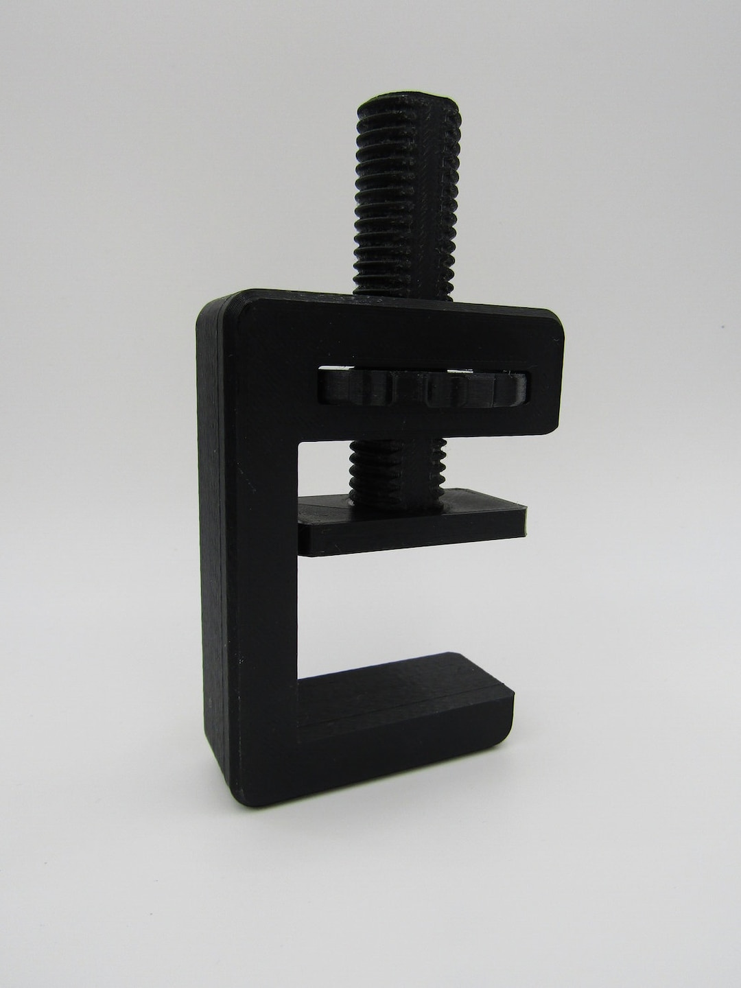 Small 3D Printed G C Clamp PLA Flat With Knob, Center Force, Wide Jaw ...