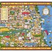 Chicago Gangland Gangster Map Prohibition 1930s Al Capone Map Poster ...