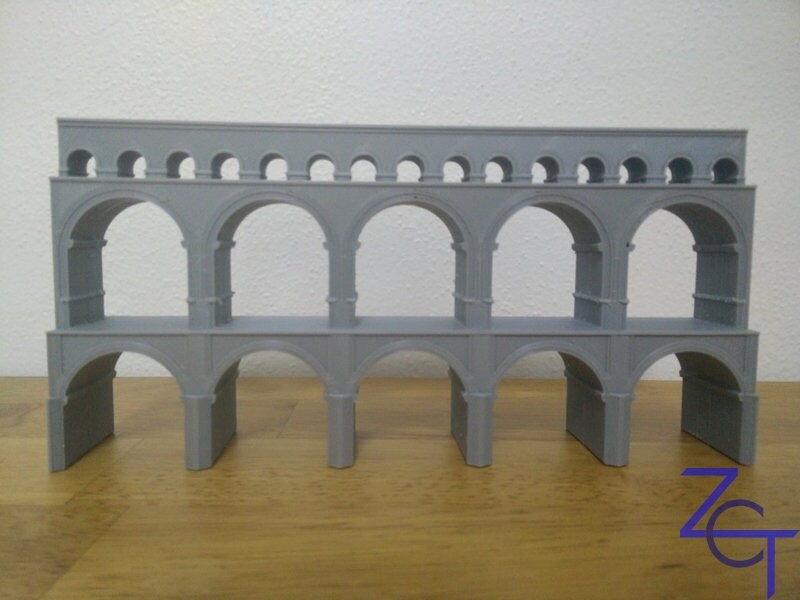 Roman Aqueduct Bridge Pont Du Gard France Architectural Model - Etsy