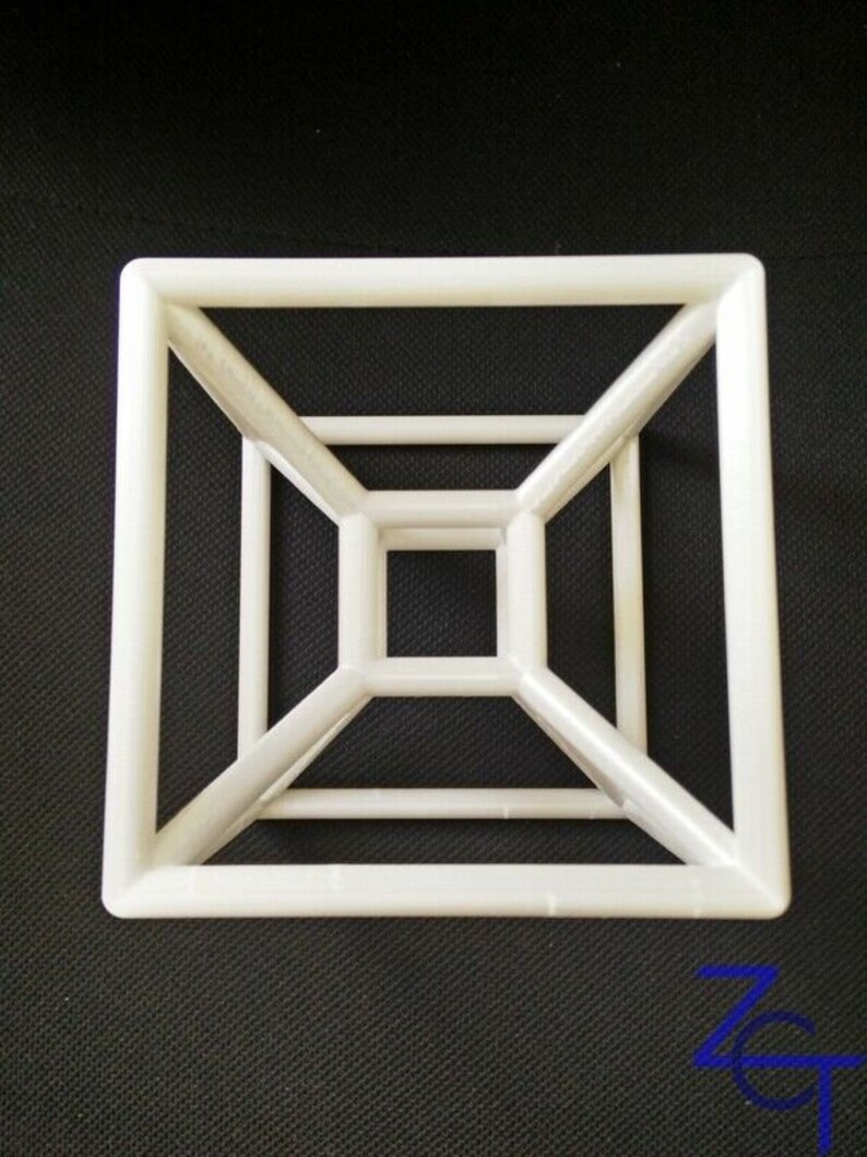 Tesseract Hypercube 3D Printed 4th Dimension Physics Geometry - Etsy