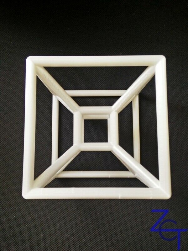 Tesseract Hypercube With Stand 3D Printed 4th Dimension - Etsy