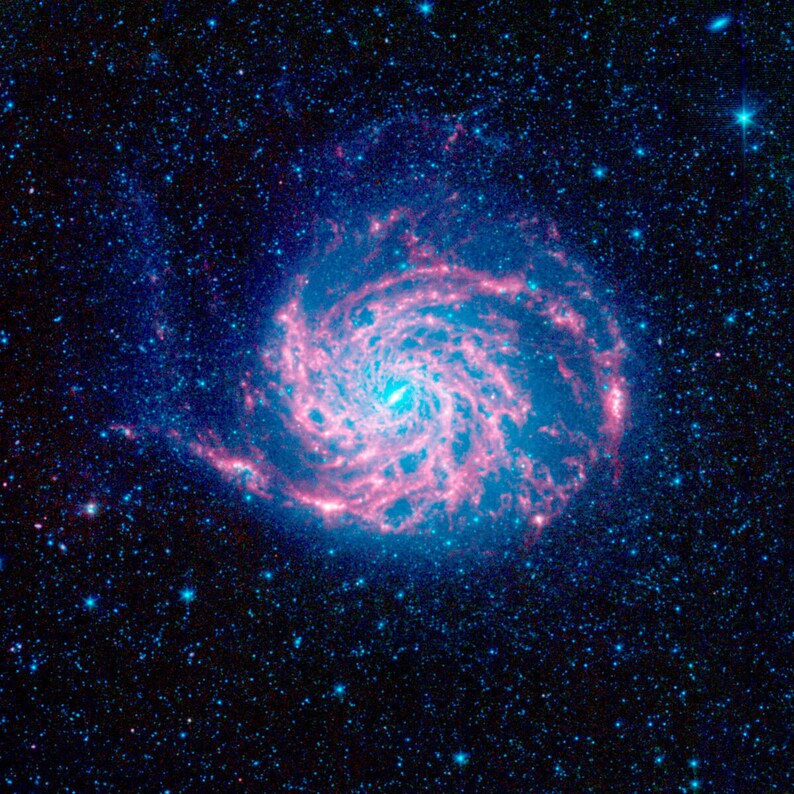 Pinwheel Galaxy M101 Infrared Image Space Photo Poster Art Print - Etsy