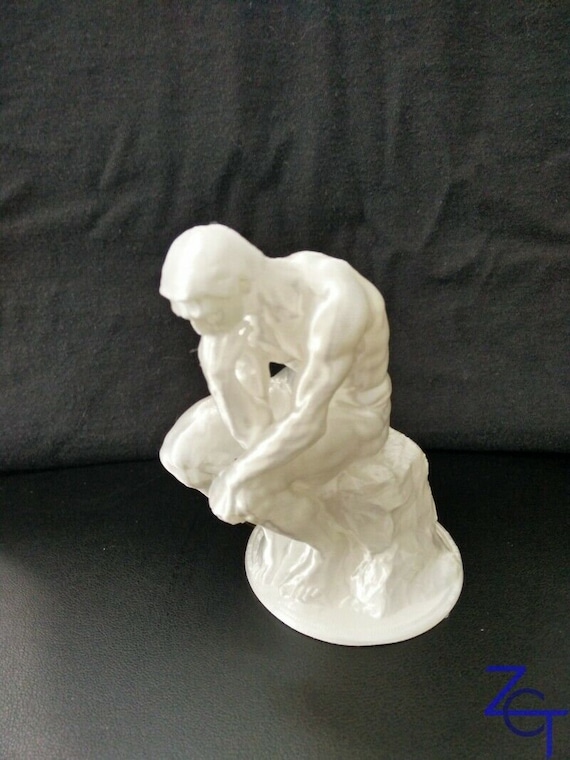 The Thinker Rodin 3D Printed Figurine Sculpture Replica | Etsy