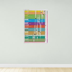 Geologic Timescale Chart Diagram Graphic Poster Print Geology Science ...