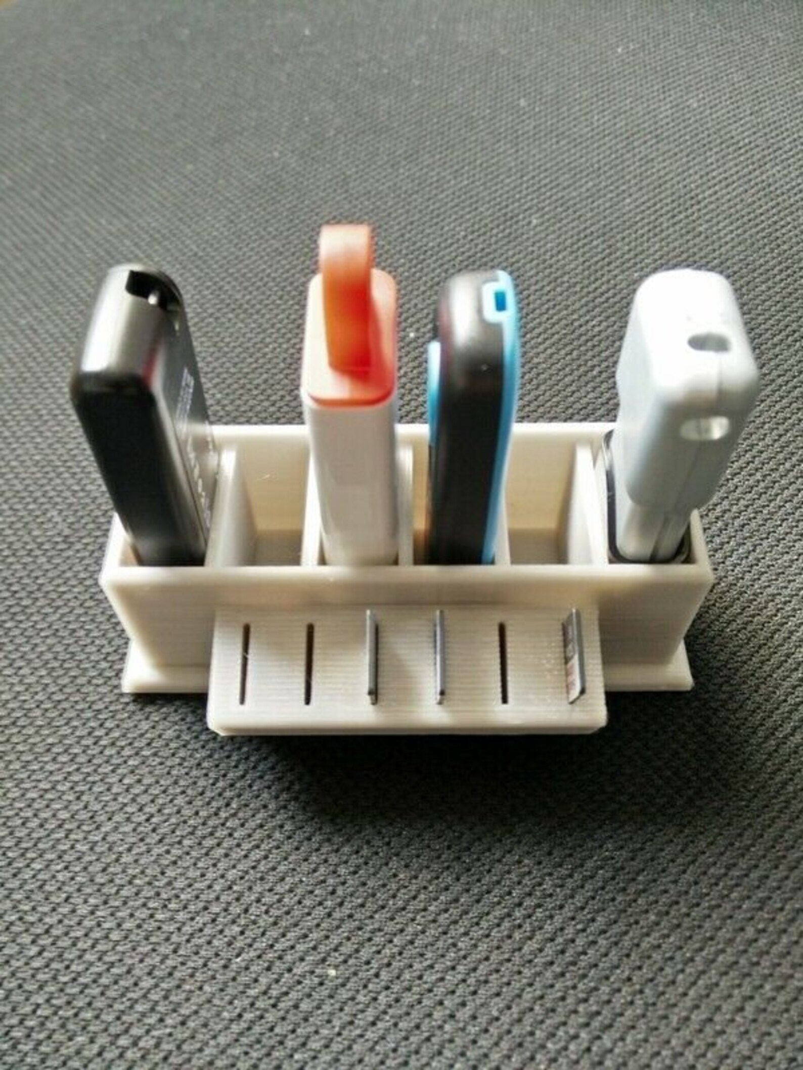USB Thumb Flash Drive Microsd Card Holder Rack Organizer 3D Printed ...
