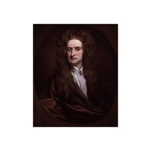 Portrait of Sir Isaac Newton by Godfrey Kneller 1702 Art Painting Print - Etsy