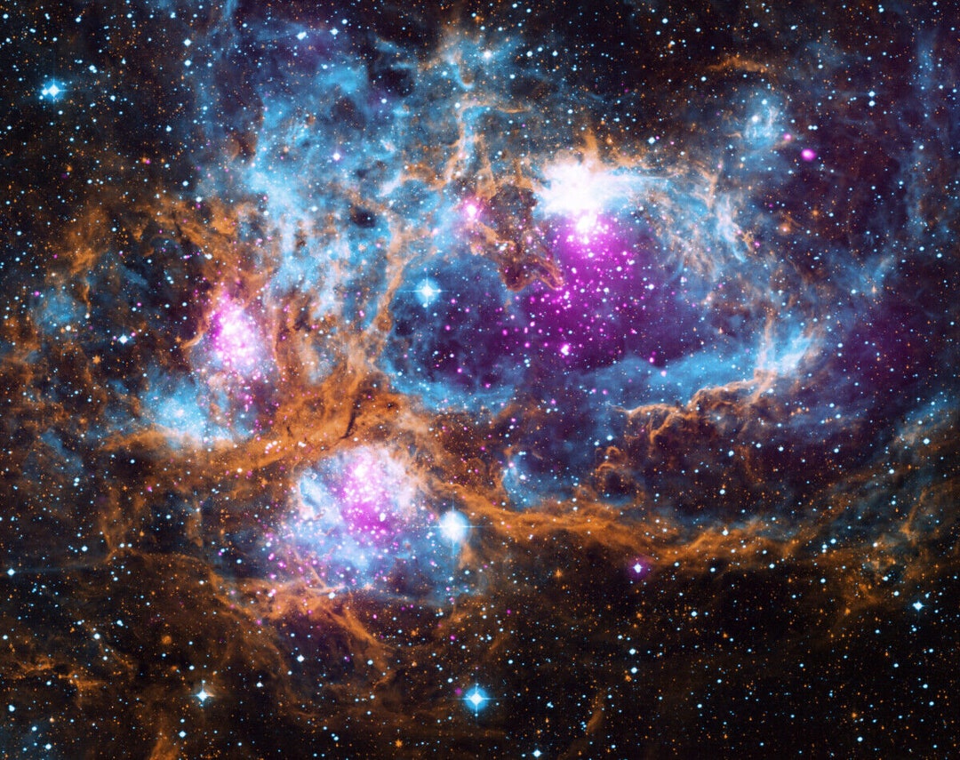 Nebula Stars Star Cluster NGC 6357 Image Space Photo Poster Art Print ...