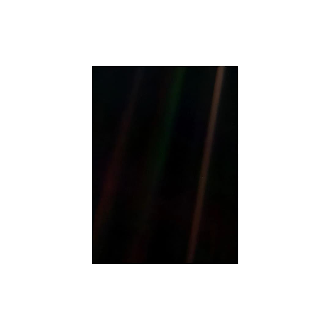 Pale Blue Dot Earth From the Outer Solar System Planet Photo Poster ...