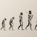 Progress Advancement of Human Evolution Stages Man Biology Drawing ...