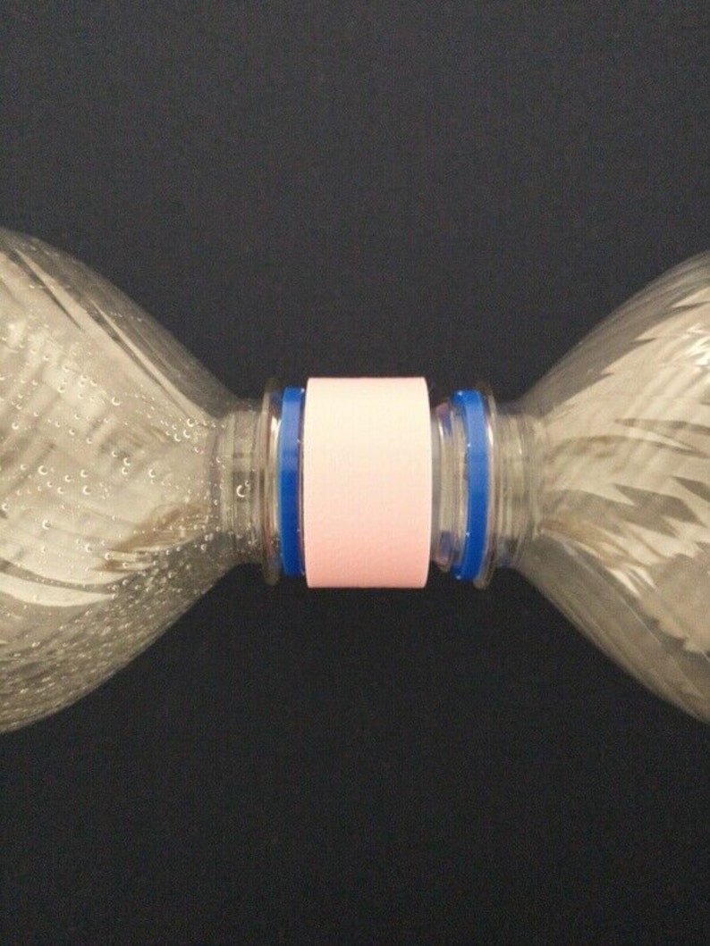 Soda Pop PET Bottle Two Bottles Coupler Connector Join 3D Printed ...
