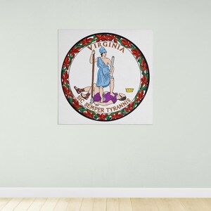 Seal of the State of Virginia United States Seals Poster Art Print - Etsy