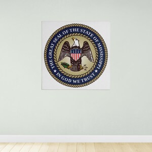 Seal of the State of Mississippi United States Seals Poster Art Print ...