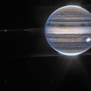 Jupiter Auroras Rings James Webb Space Telescope Art Photo Poster Print ...