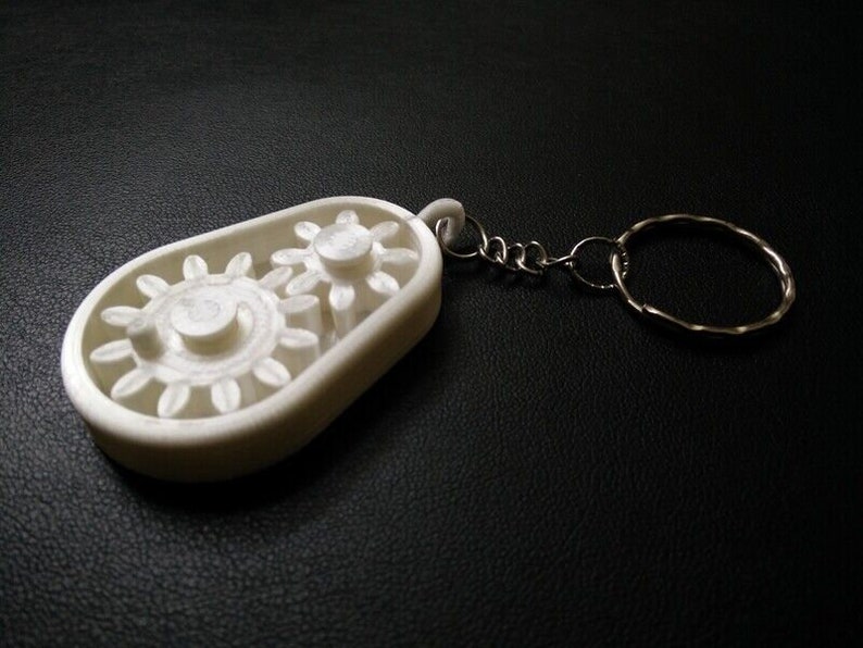Fidget Gearbox Gears Keychain 3D Printed Keyring Chain - Etsy