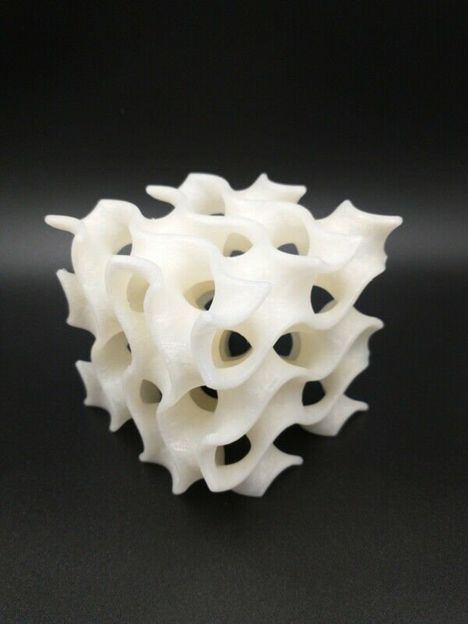 Gyroid Cube 3D Printed Model Figure Math Sculpture Geometry - Etsy