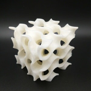 Gyroid Cube 3D Printed Model Figure Math Sculpture Geometry - Pick ...