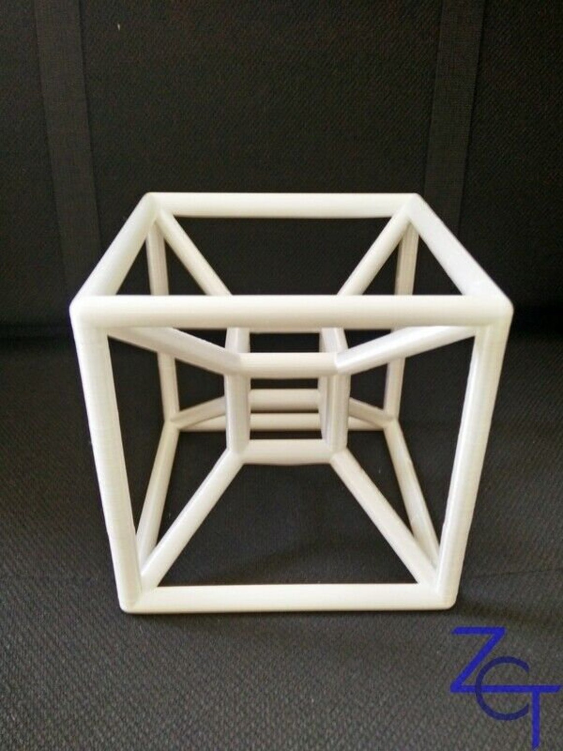 Tesseract Hypercube 3D Printed 4th Dimension Physics Geometry - Etsy