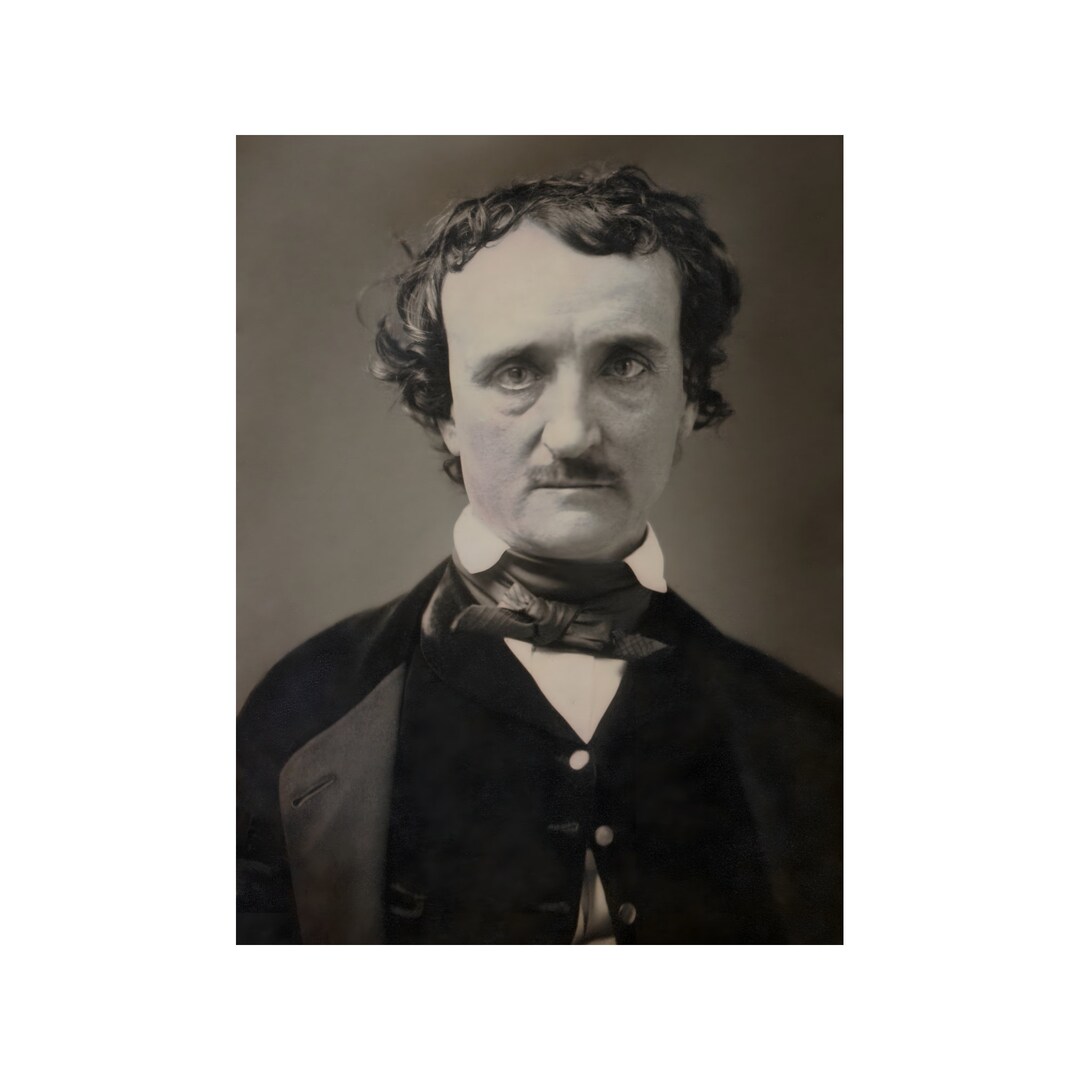 Edgar Allan Poe Poet Daguerreotype Photo Portrait Poster Art Print ...
