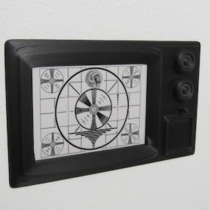 Vintage Retro Old Atompunk 1950s T.V. TV Television Set Screen Test ...