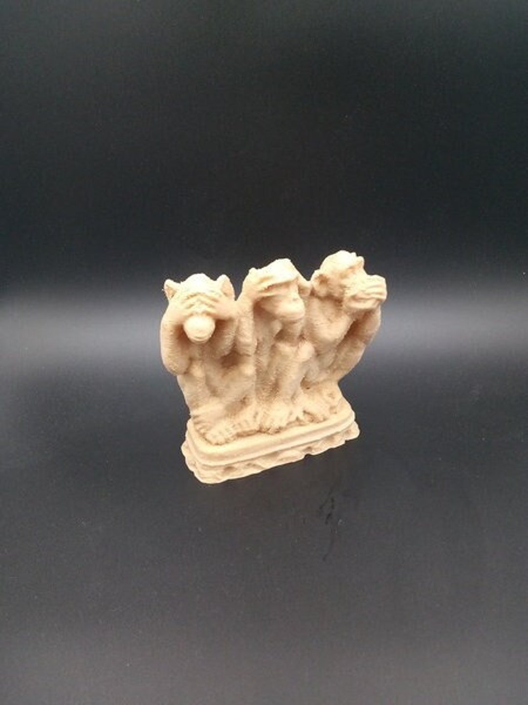 Three Wise Monkeys 3D Printed Model Sculpture Statue 4" - Choice of ...