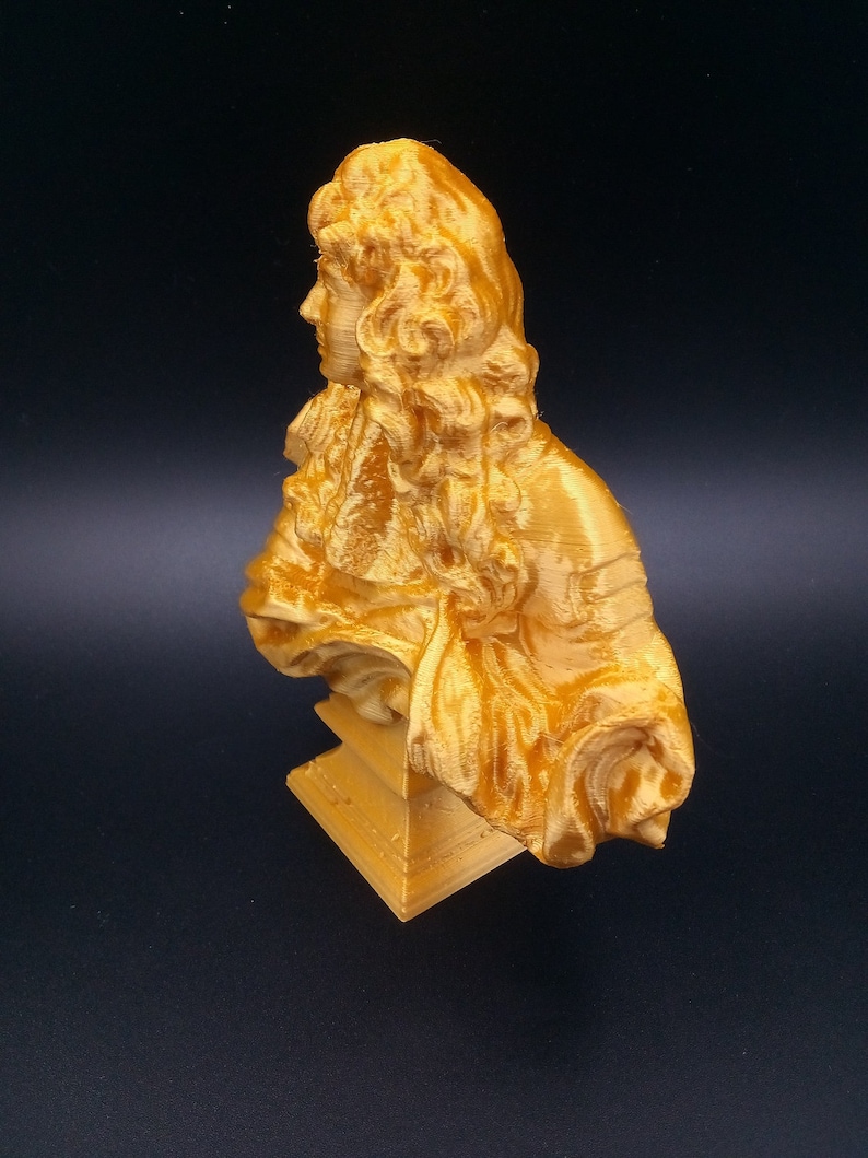 Louis XIV France Sun King 3D Printed Bust Statue Figure - Etsy